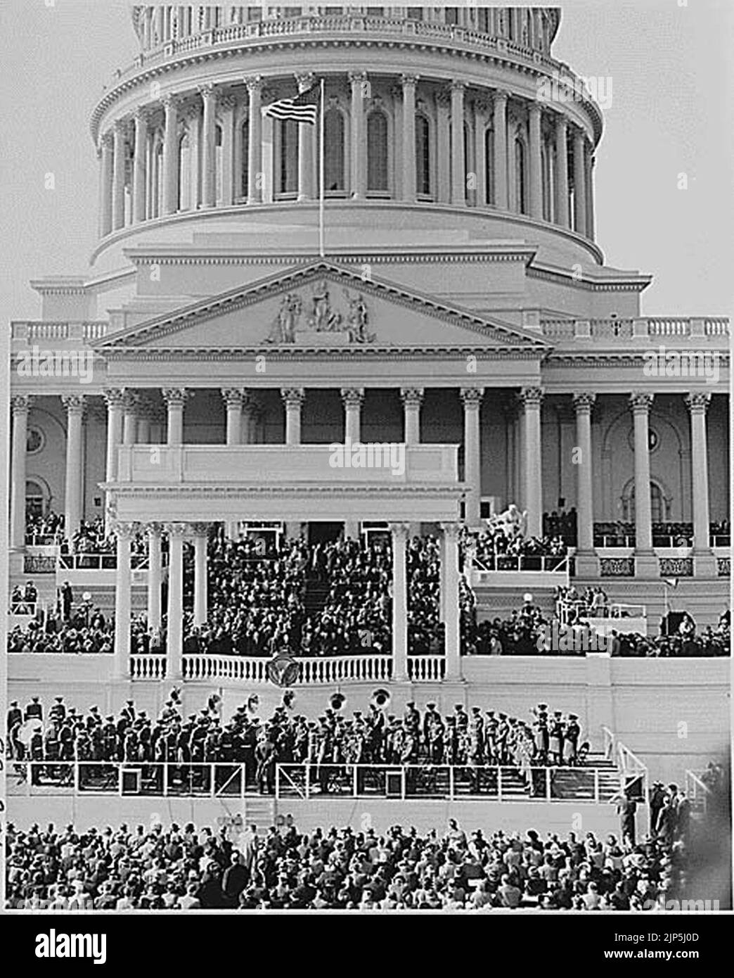 The inaugural stand in front of the Capitol Building, Washington, DC ...