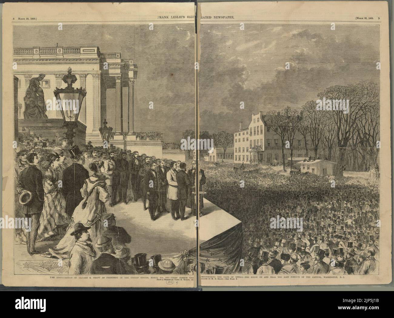The inauguration of Ulysses S. Grant as president of the United States ...