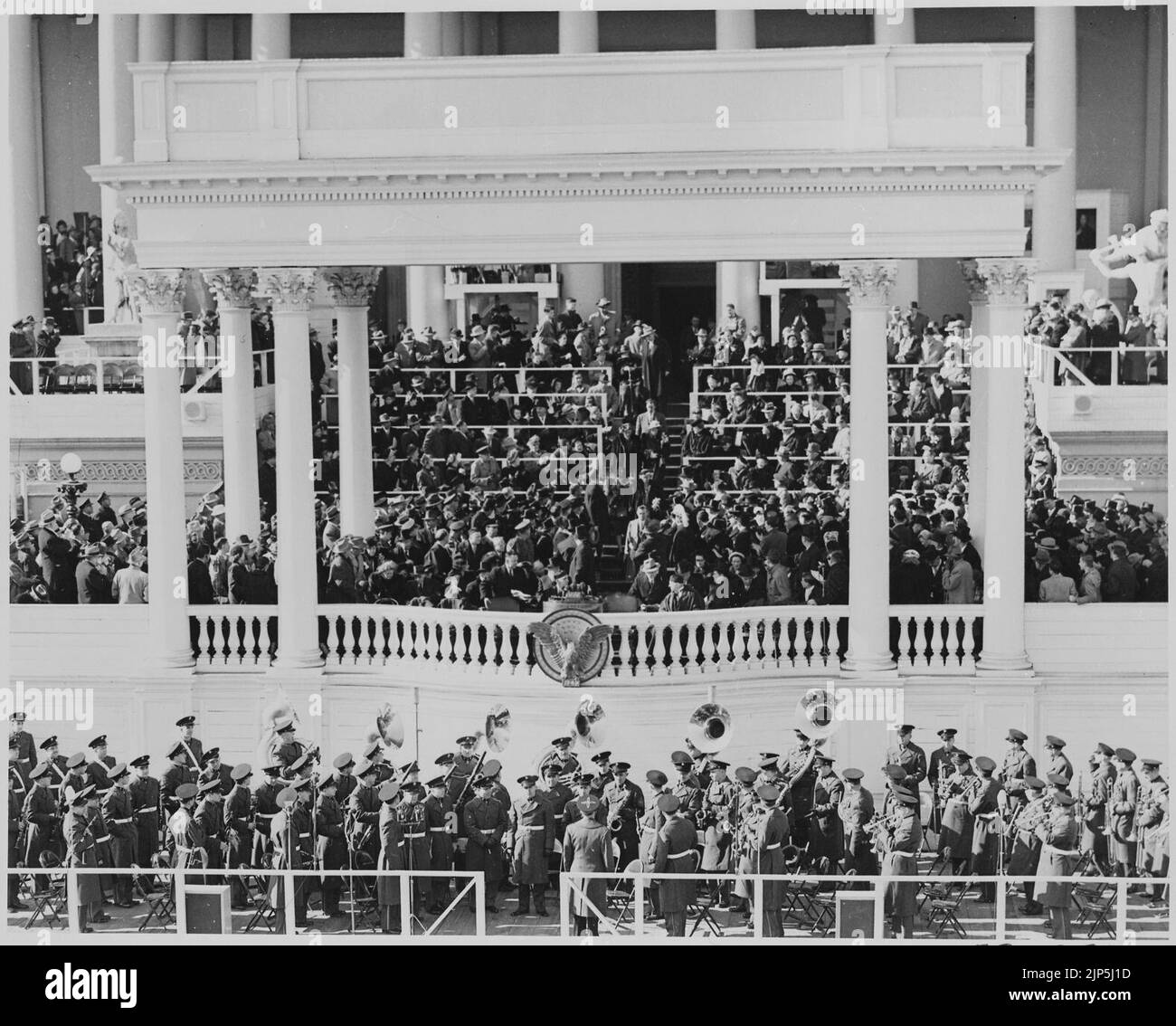 The inauguration stand in front of the Capitol Building, Washington DC ...