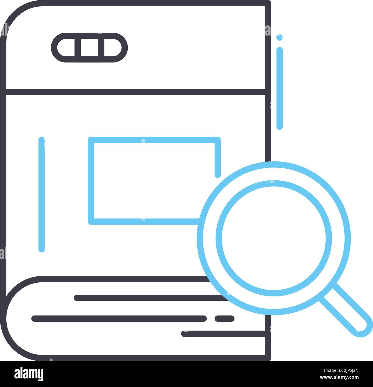 data dictionary line icon, outline symbol, vector illustration, concept ... data dictionary line icon, outline symbol, vector illustration, concept ...