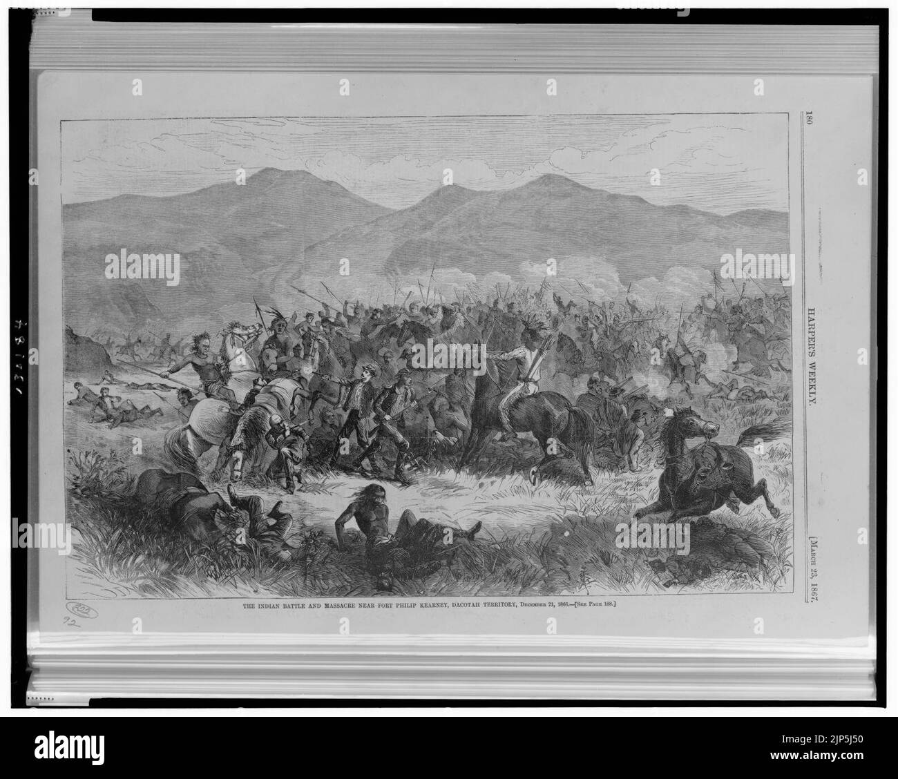 The Indian battle and massacre near Fort Philip Kearney, Dacotah (sic ...