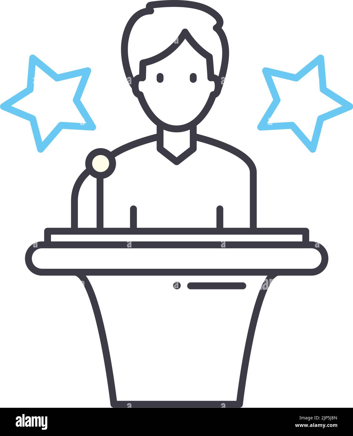 candid shooting line icon, outline symbol, vector illustration, concept ...