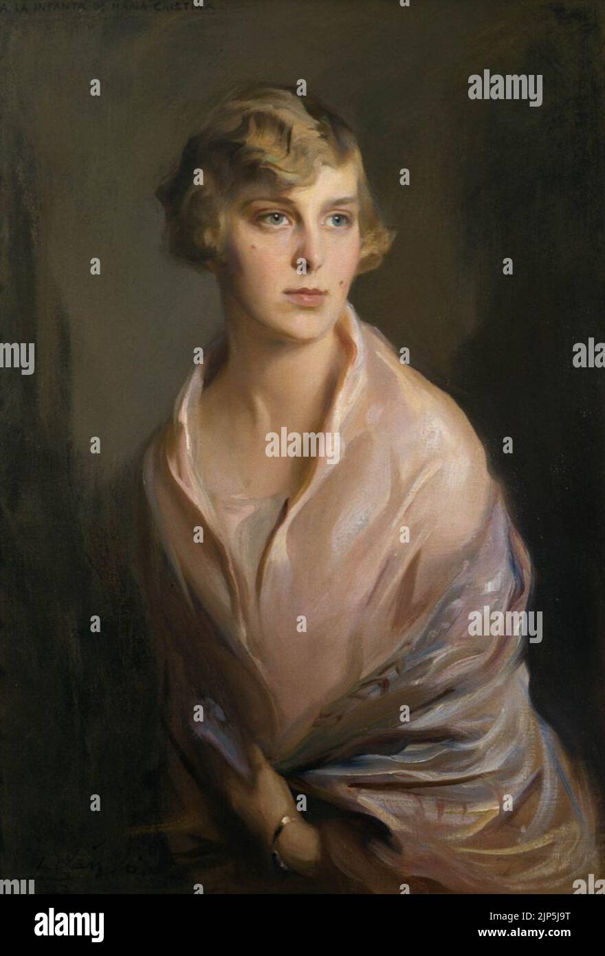 The Infanta doña María Cristina de Borbón y Battenberg, daughter of ...