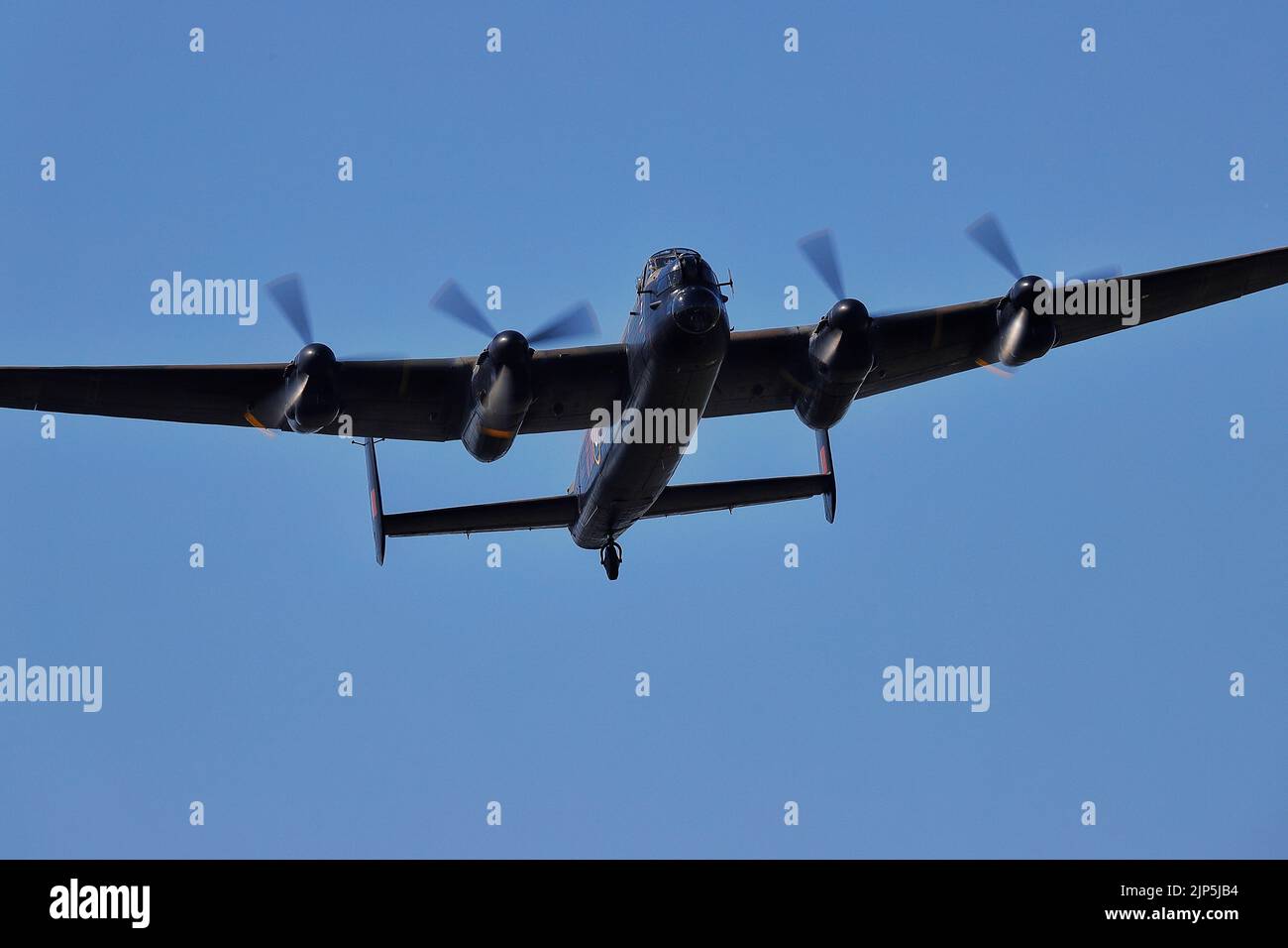 An Avro Lancaste rBomber makes a flypast at the Yorkshire Wartime ...