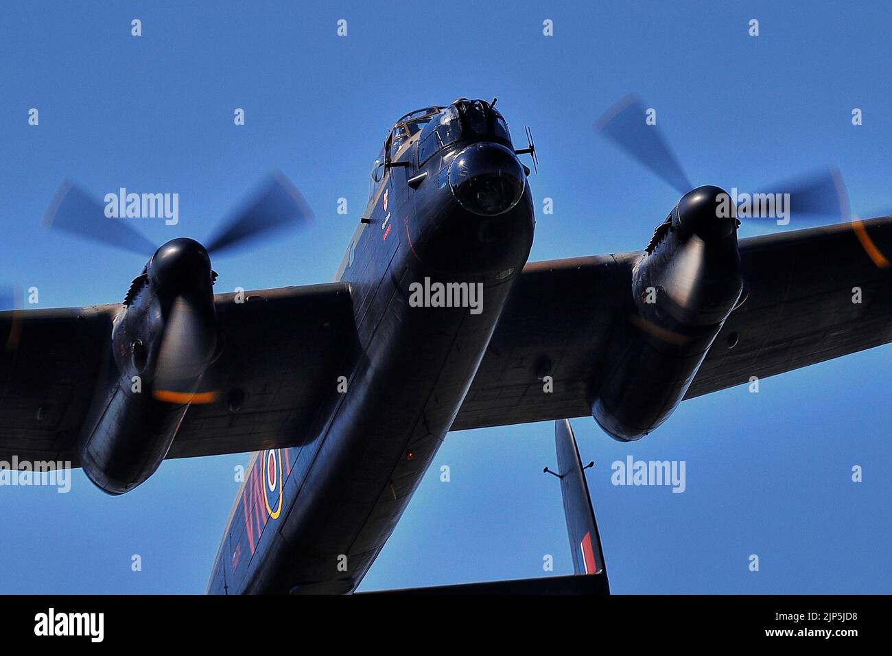 An Avro Lancaste rBomber makes a flypast at the Yorkshire Wartime ...
