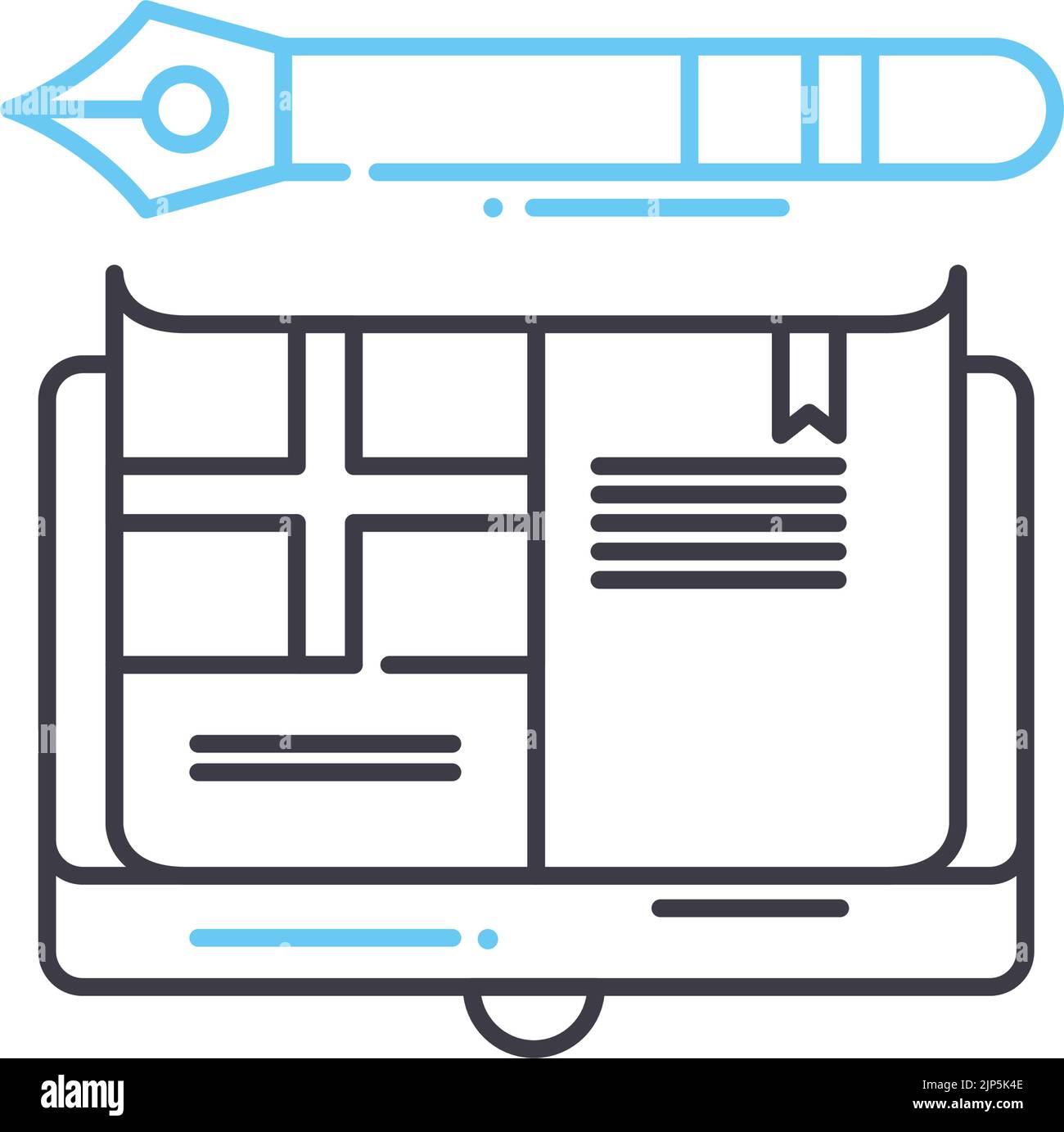 english line icon, outline symbol, vector illustration, concept sign ...