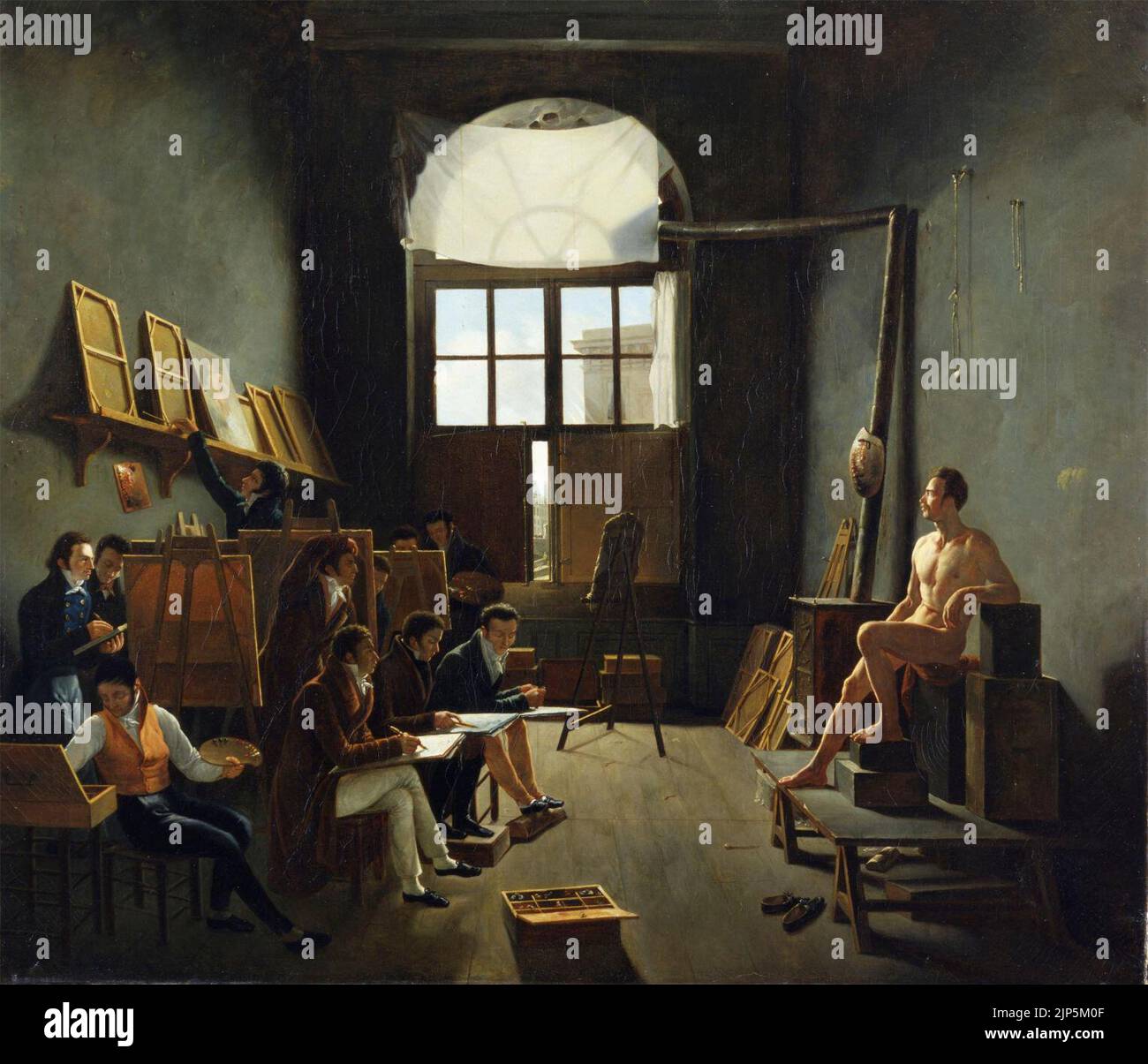 The Interior of David’s Studio at the Collège des Quatre-Nations, Paris ...