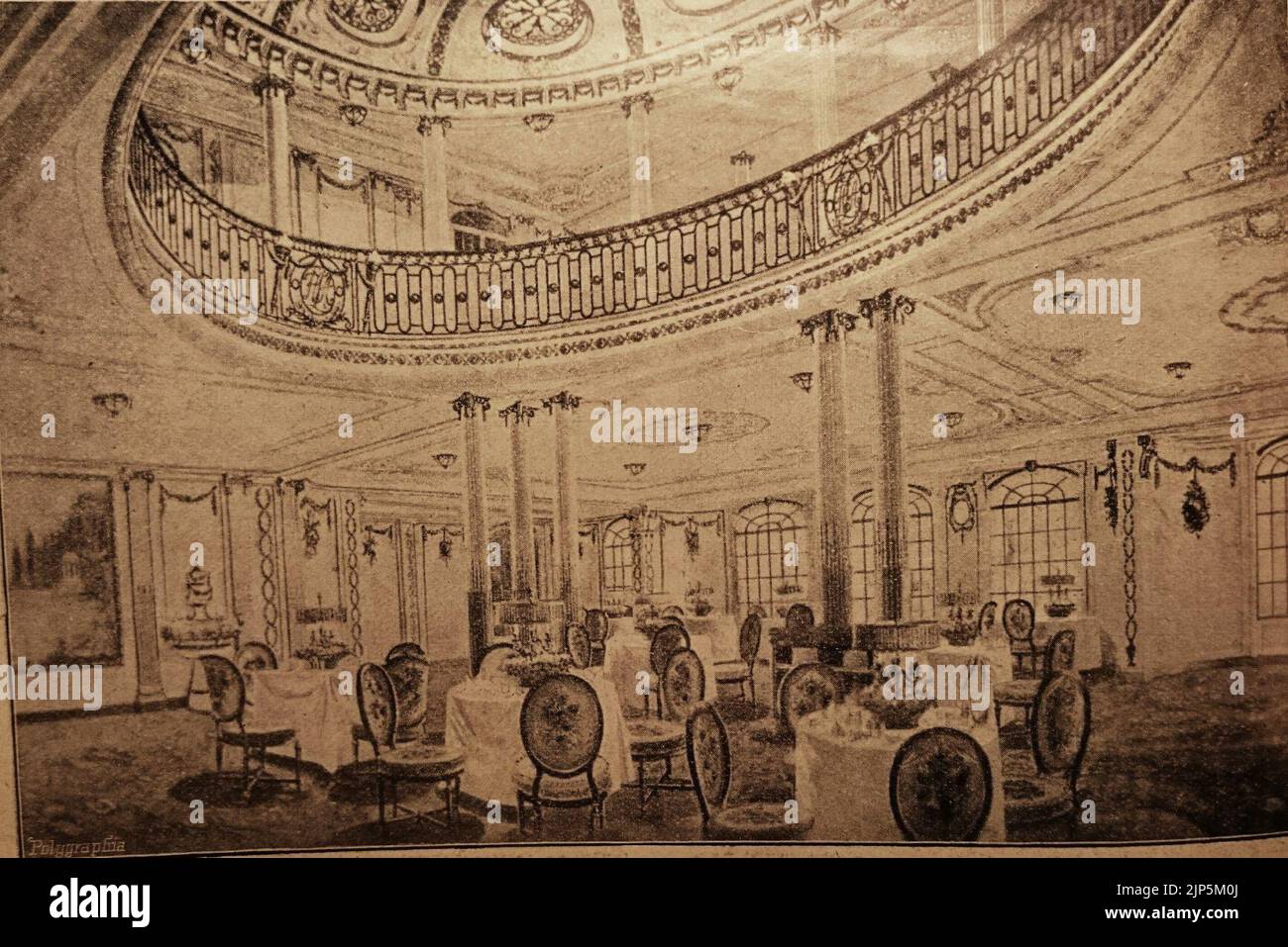 The interior of the ship ''Imperator'' Stock Photo - Alamy