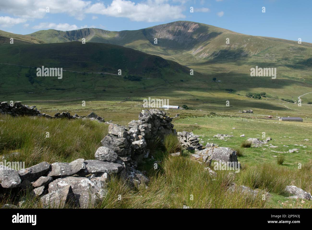 Moel Eilio from the Llanberis Path, Snowdonia, Wales, UK Stock Photo ...