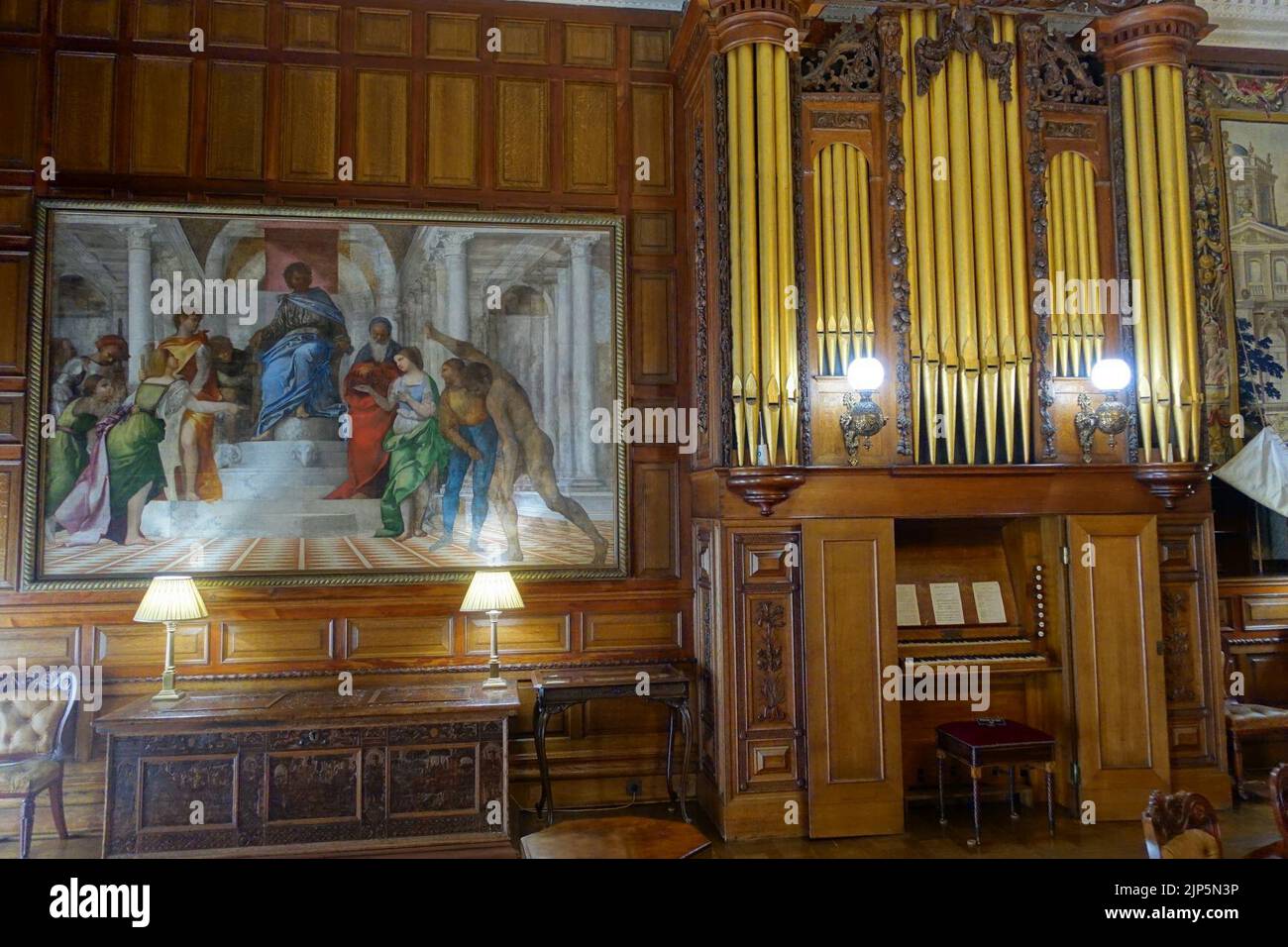 The Judgement of Solomon by Sebastiano del Piombo, c. 1505-1510, beside ...