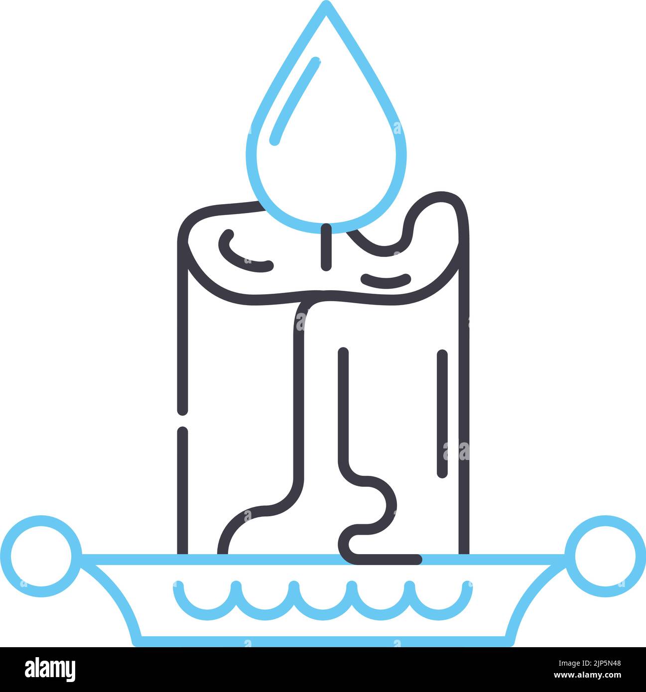 casket line icon, outline symbol, vector illustration, concept sign ...