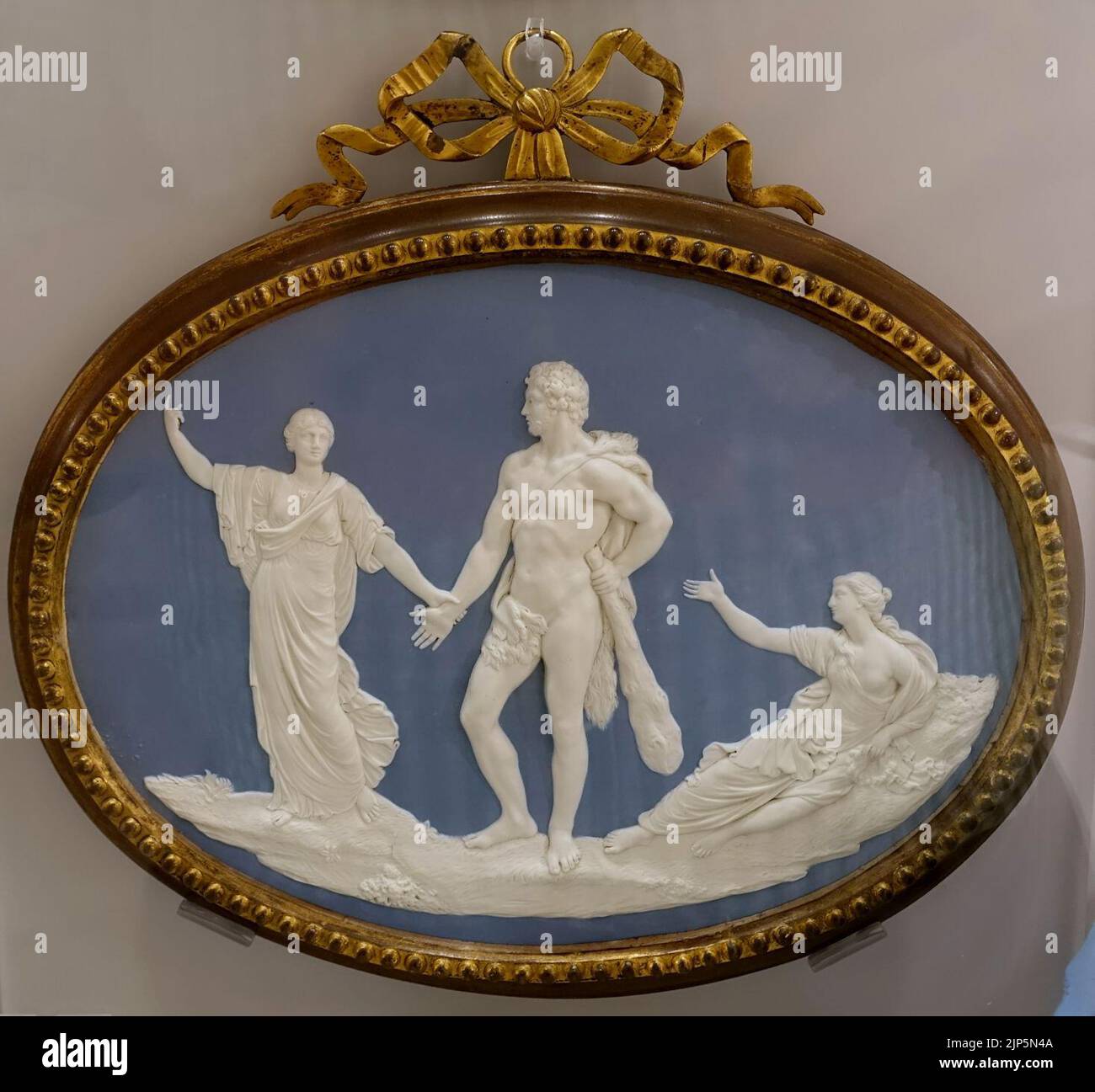 The Judgement of Hercules, 1773, solid gray-blue jasper with darker dip ...