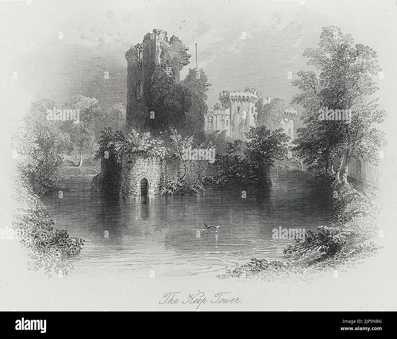 The Keep Tower Raglan Castle Stock Photo - Alamy