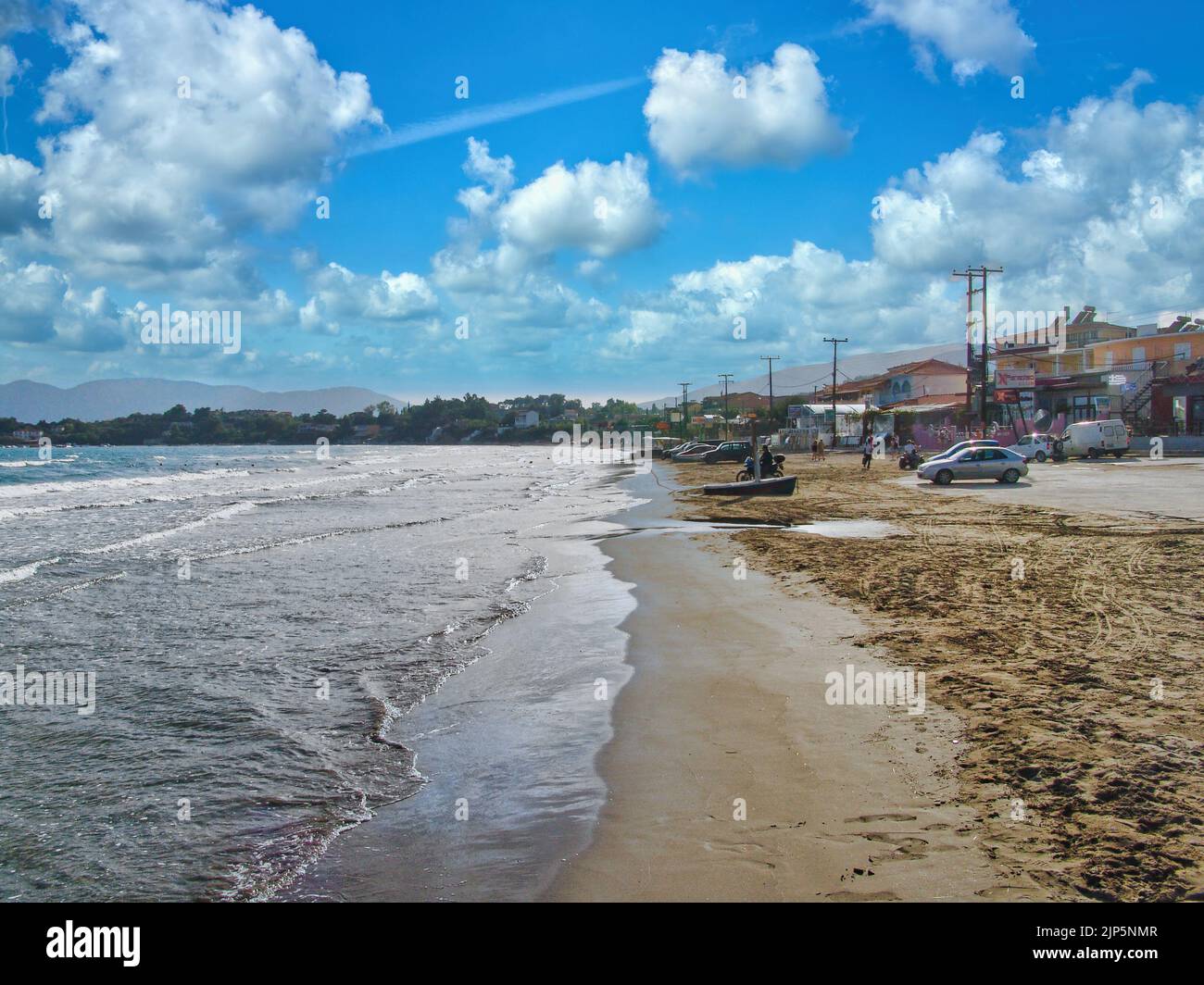 A famous beach in Laganas of Zakynthos island in Greece Stock Photo - Alamy