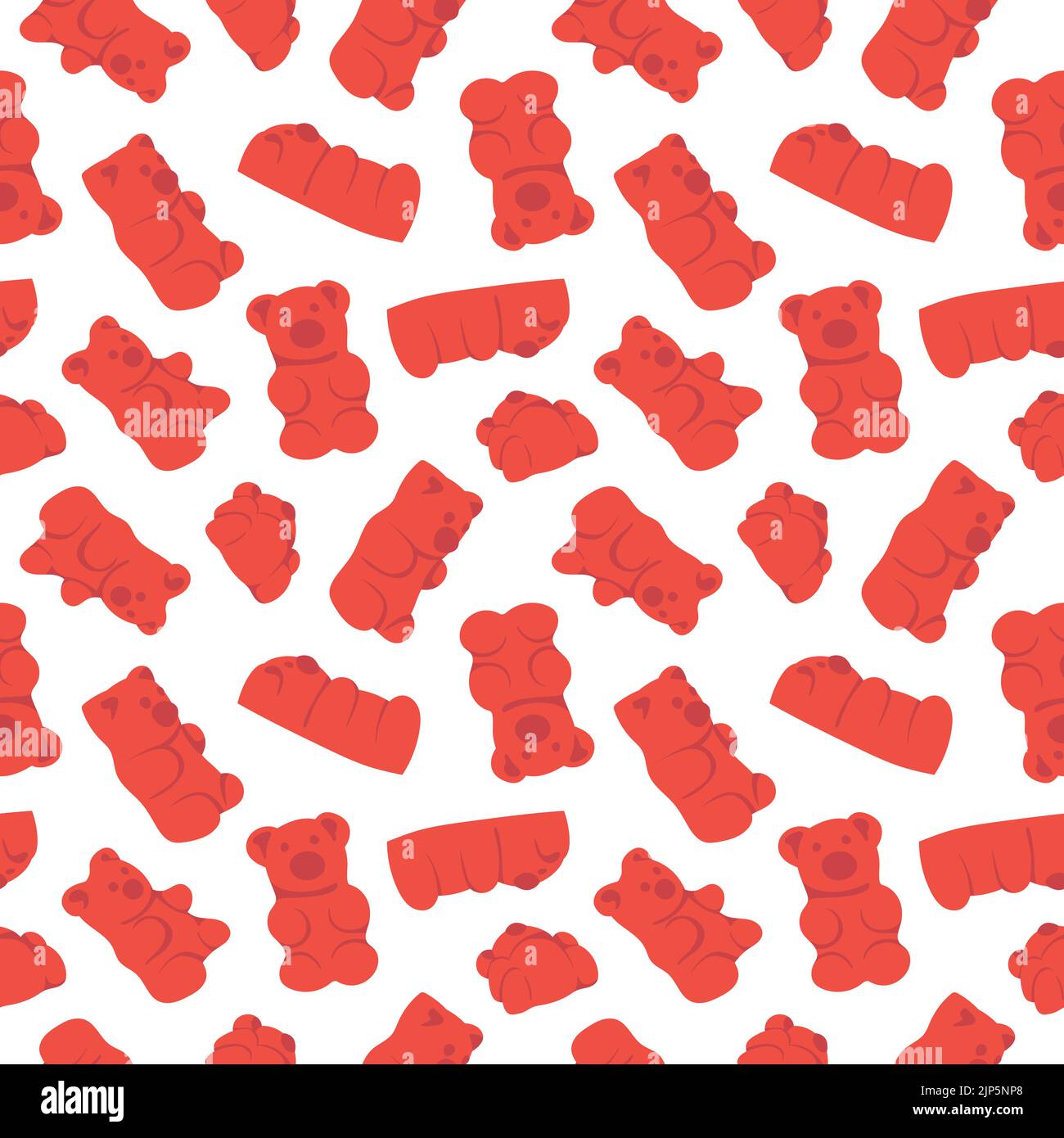 Colorful repetitive pattern background of gummy candies in a shape of ...