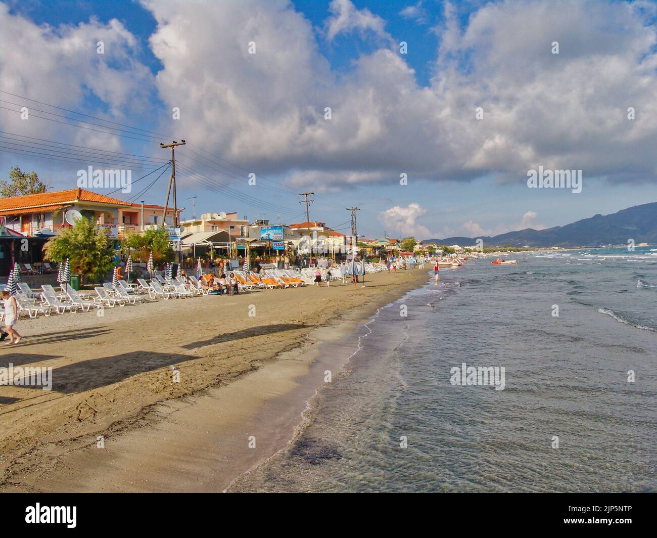 A famous beach in Laganas of Zakynthos island of Greece Stock Photo - Alamy