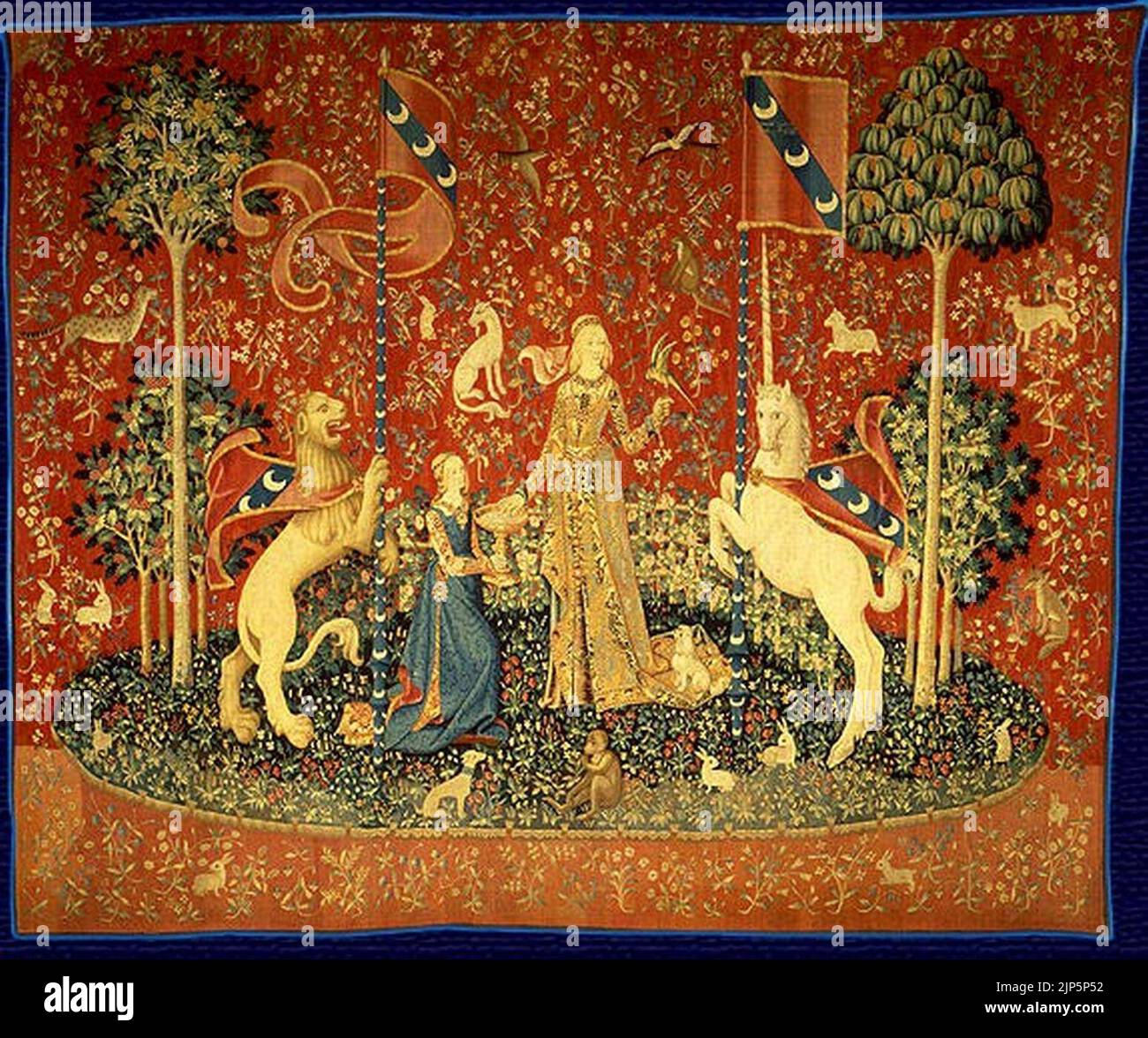 The lady and the unicorn Taste Stock Photo - Alamy