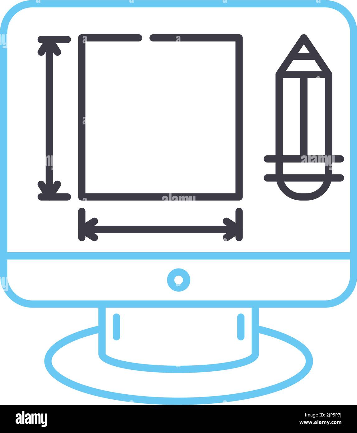 details line icon, outline symbol, vector illustration, concept sign ...