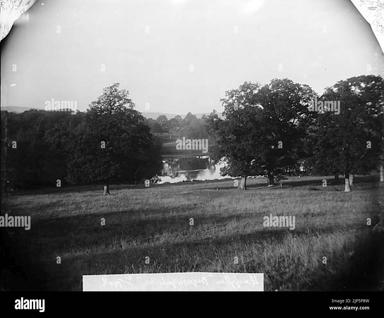 The lake, Bryngwyn, Llanfyllin Stock Photo - Alamy