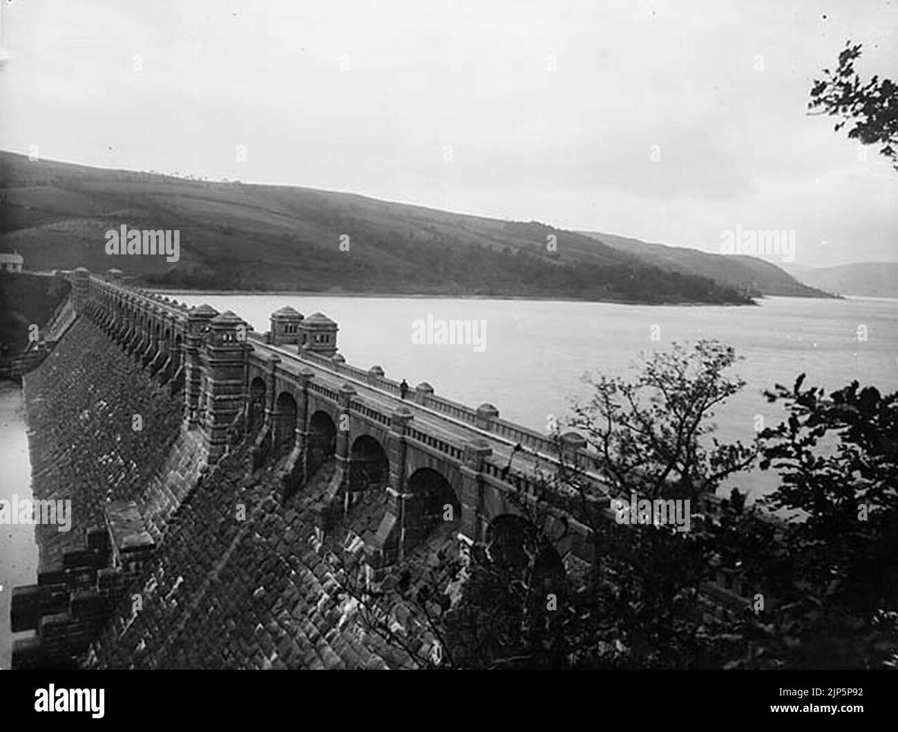 The lake, Llanwddyn Stock Photo - Alamy