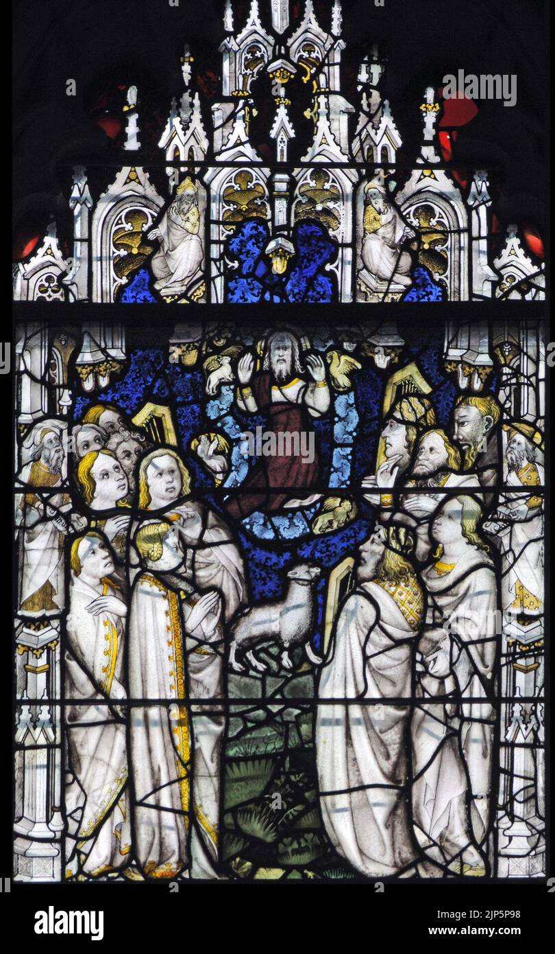 The Lamb on Mount Zion and the Redeemed (full), York minster Stock ...