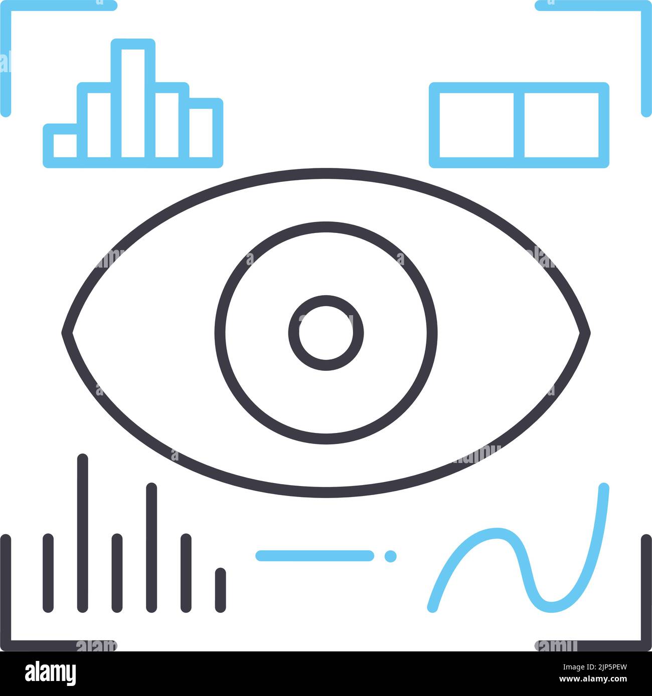 Digital padlock icon outline Cut Out Stock Images & Pictures - Alamy