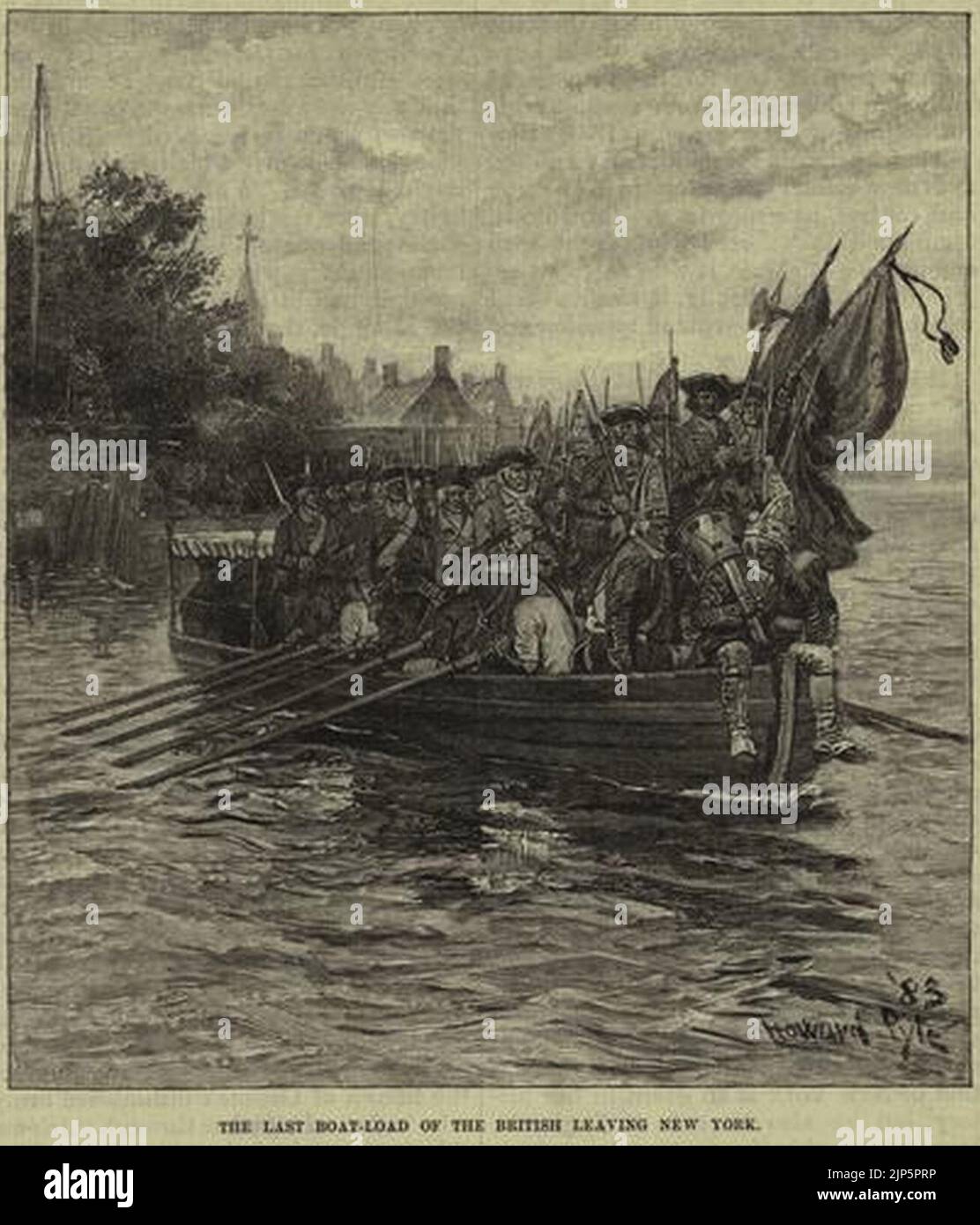 Howard pyle last boat load hi-res stock photography and images - Alamy