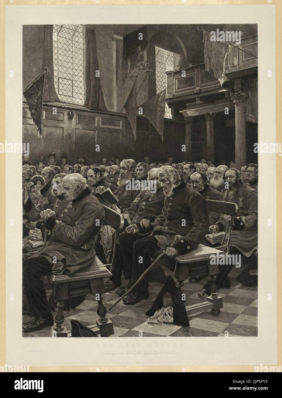 The last muster - painted by Hubert Herkomer ; engraved by Arthur ...