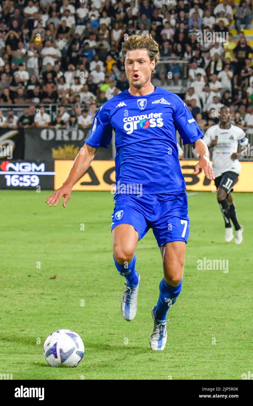 Alberto Picco stadium, La Spezia, Italy, August 14, 2022, Empoli’s Sam ...