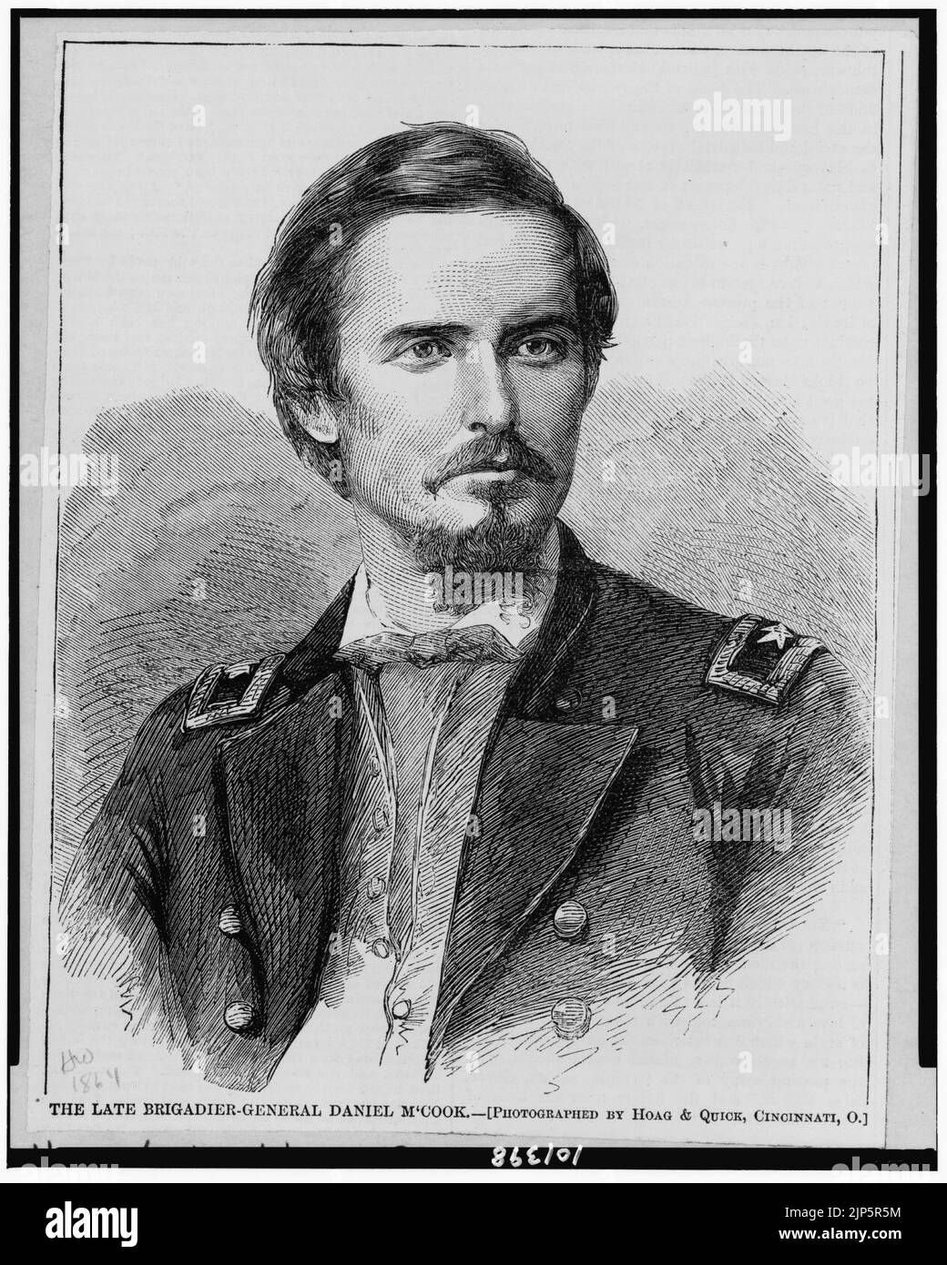 The late Brigadier-General Daniel M'Cook - photographed by Hoag & Quick ...