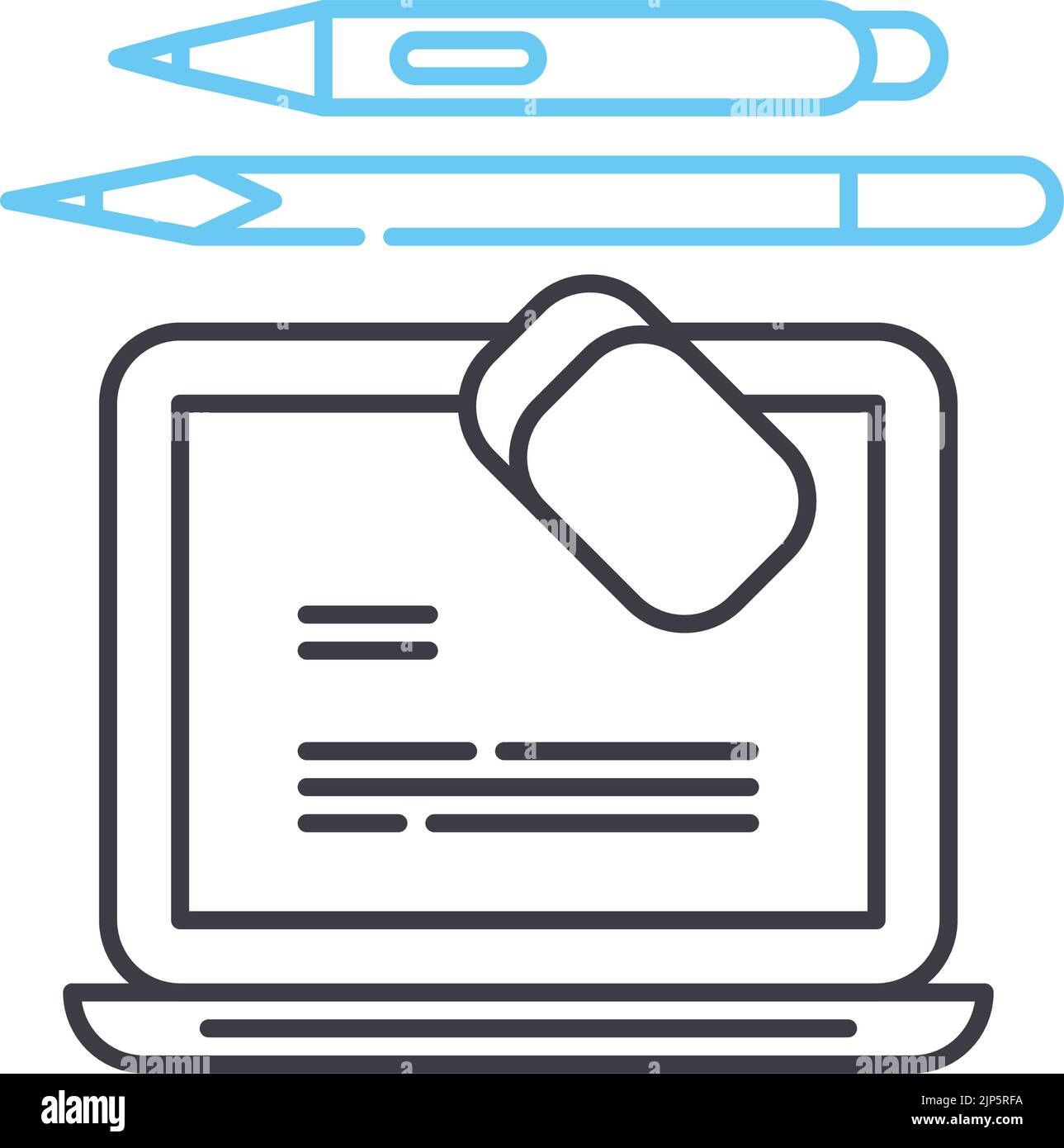 computer graphic tools line icon, outline symbol, vector illustration ...