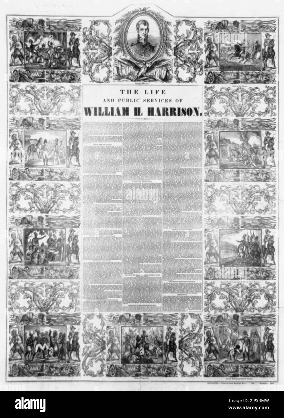 The life and public services of William H. Harrison Stock Photo - Alamy