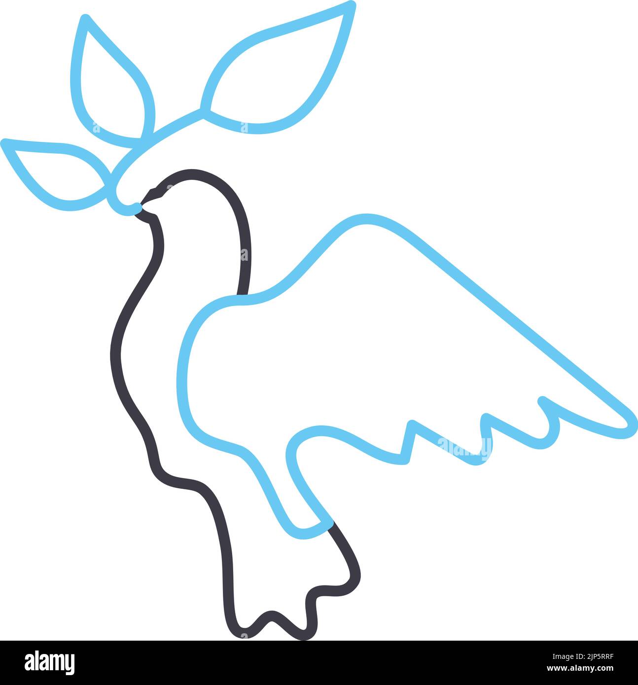 Dove outline silhouette hi-res stock photography and images - Alamy