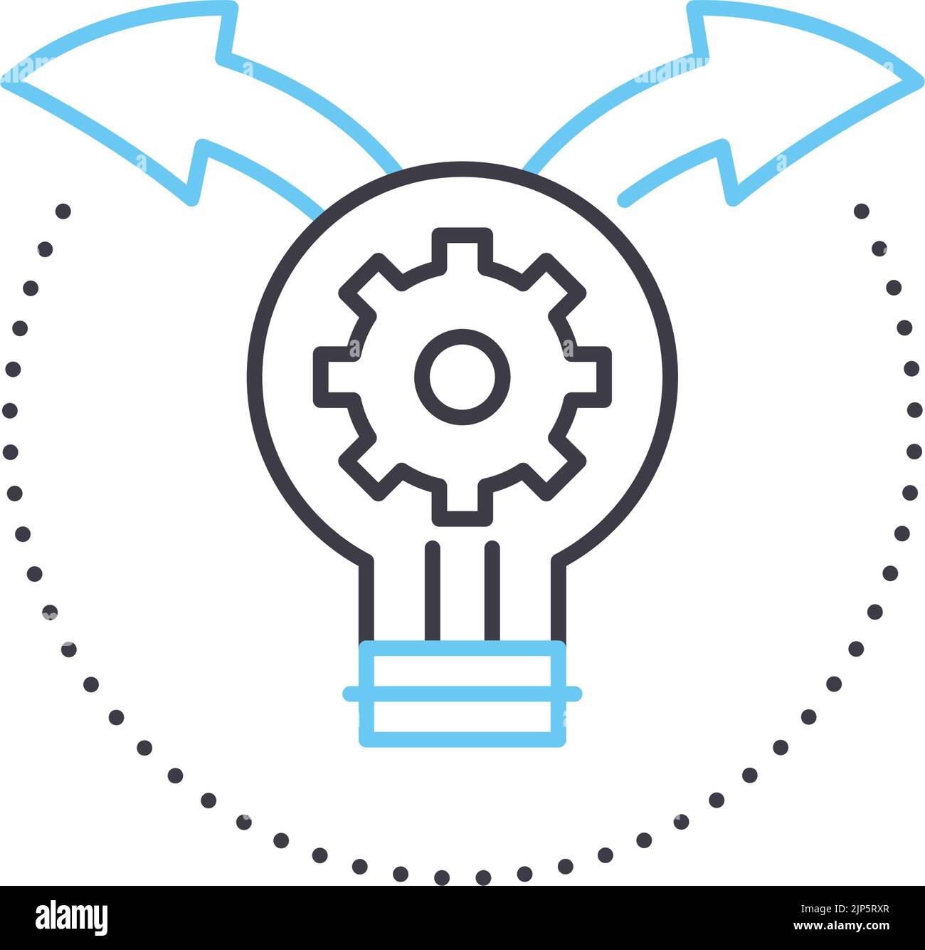 development solutions line icon, outline symbol, vector illustration ...
