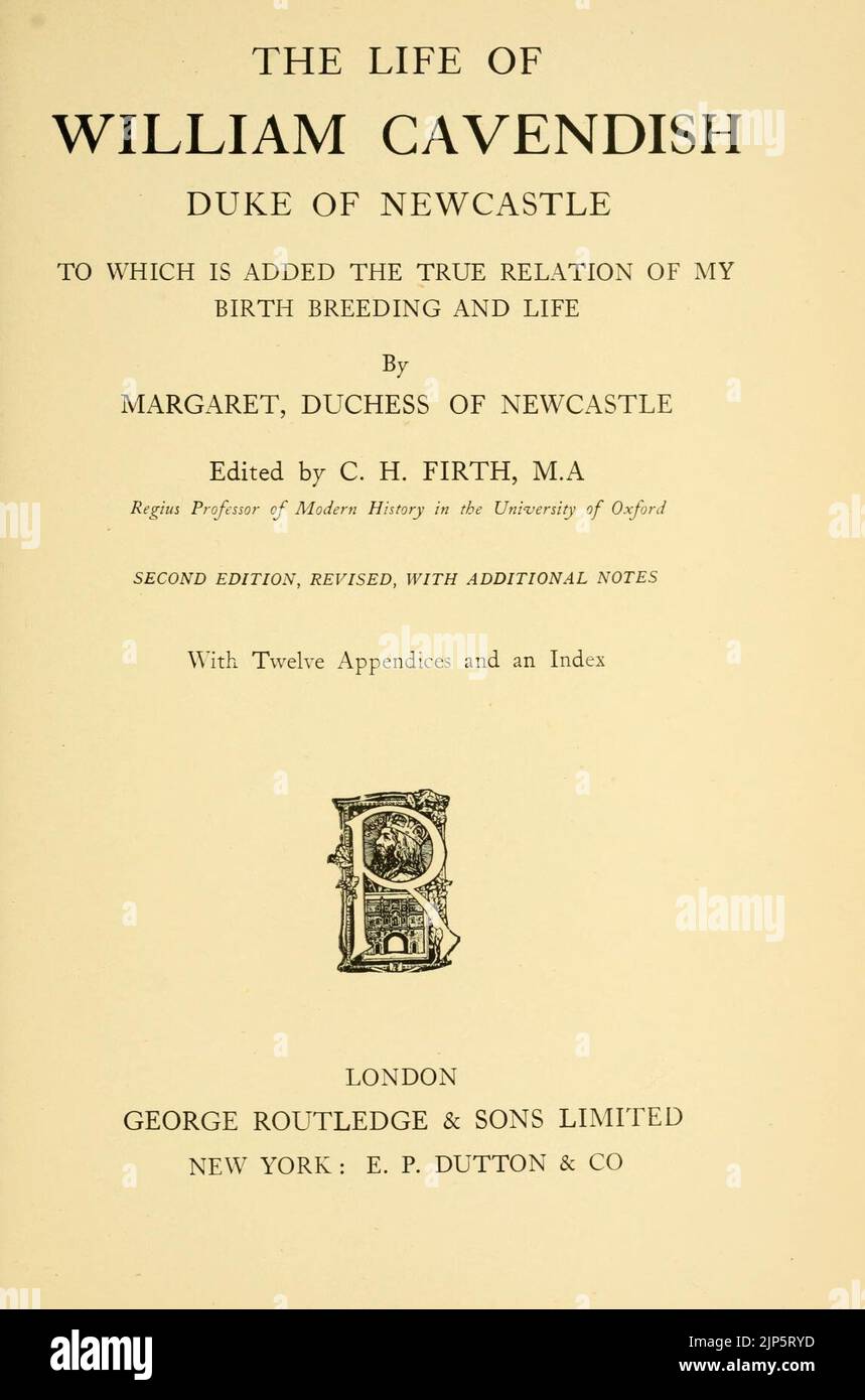 The life of William Cavendish Stock Photo - Alamy