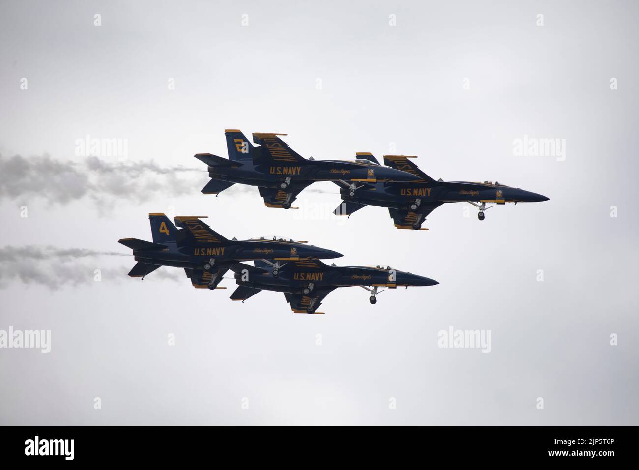 The U.S. Naval Flight Demonstration Squadron, The Blue Angels, perform ...