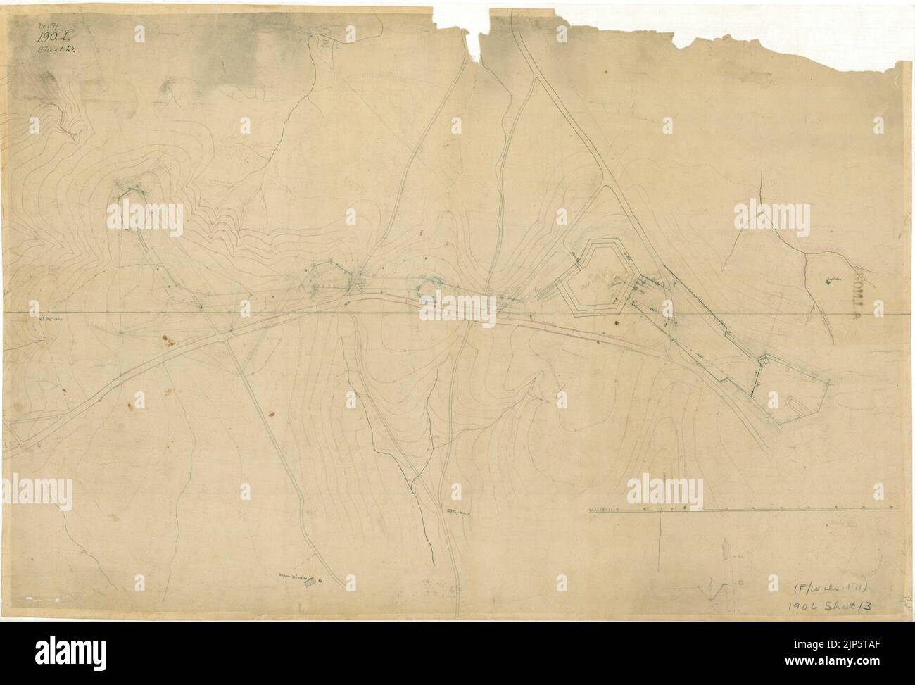 The Line Between Fort Dupont and Fort Meigs Extension Stock Photo - Alamy