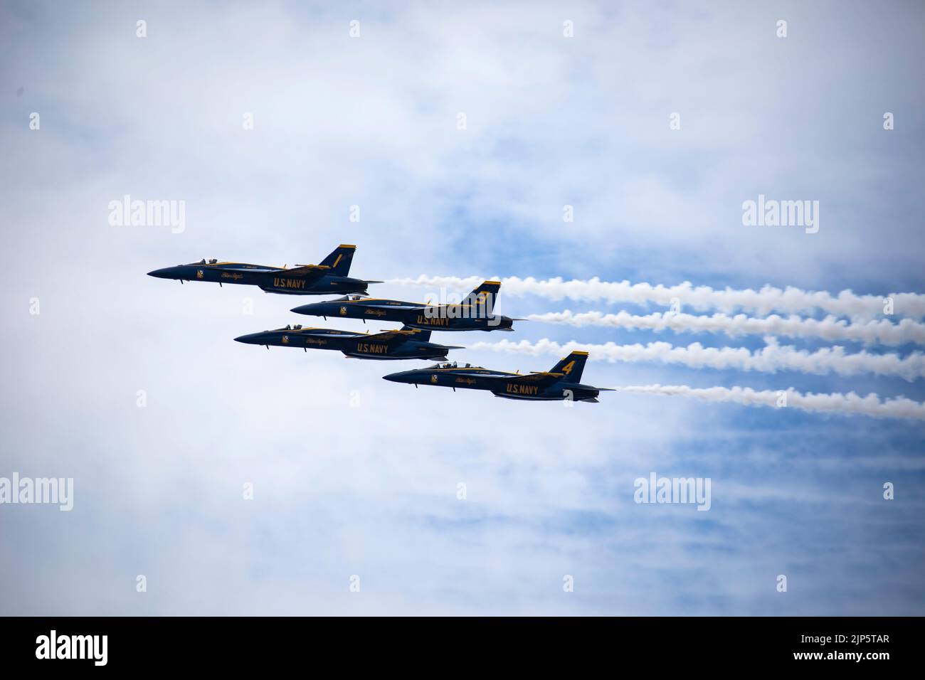 The U.S. Naval Flight Demonstration Squadron, The Blue Angels, perform ...