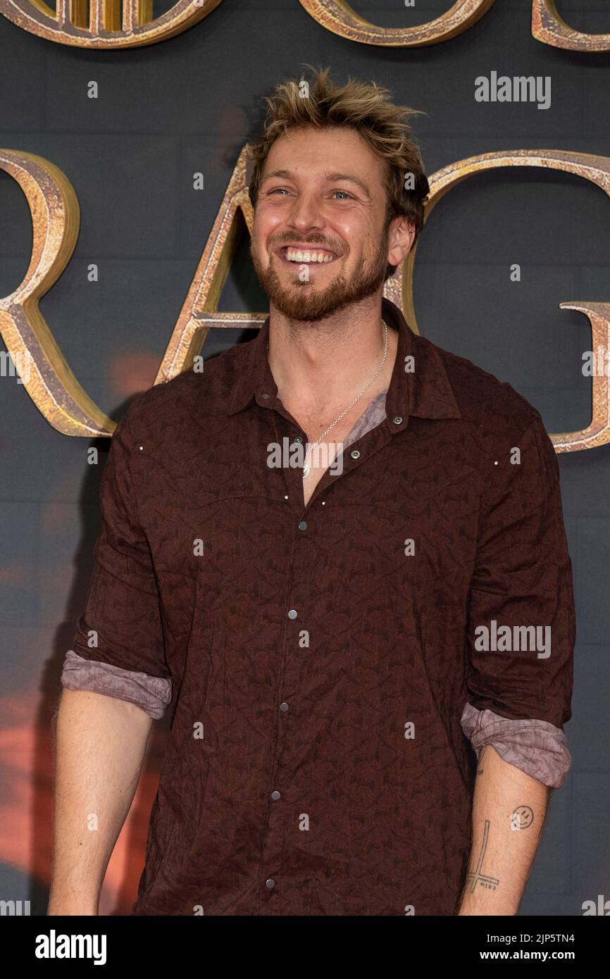 London, UK. 15 August 2022. Reality TV star Sam Thompson attends the ...