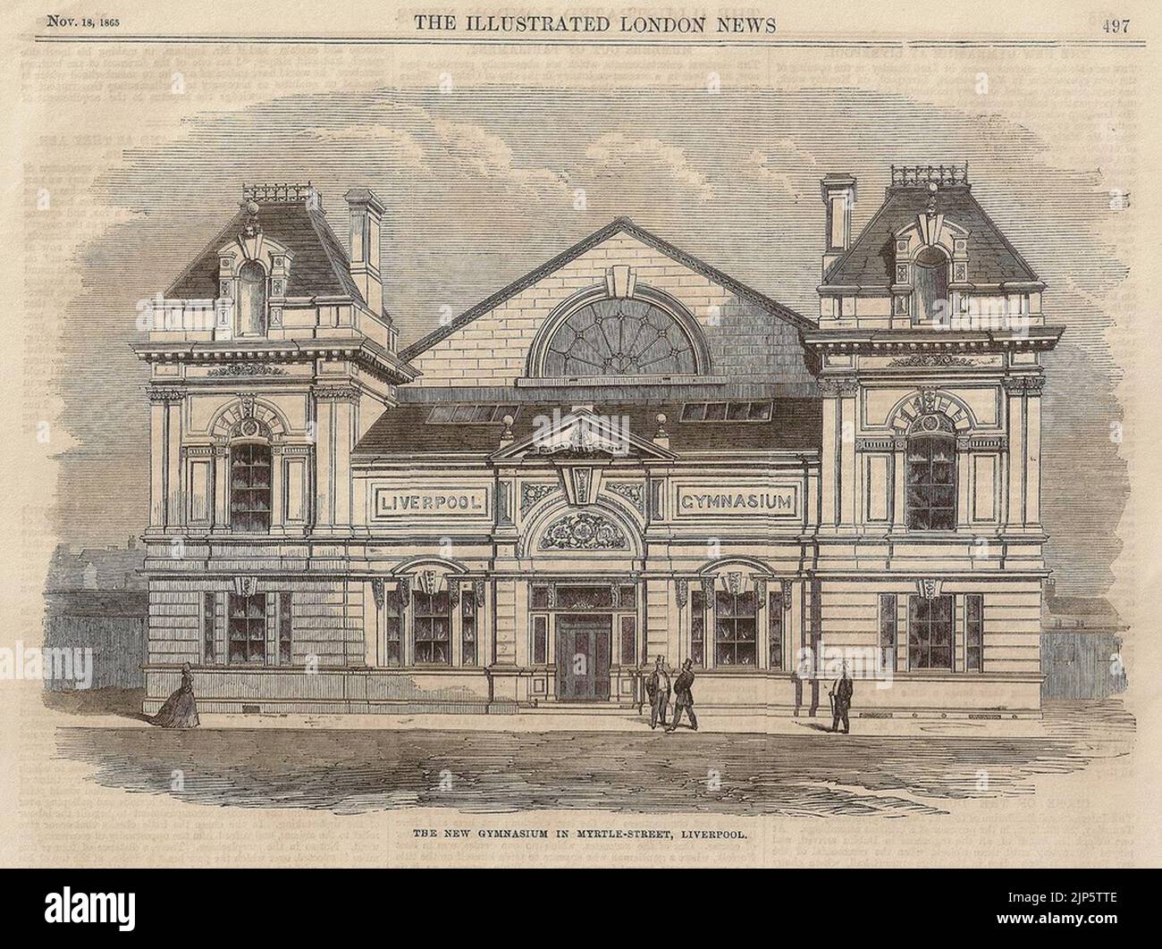 The Liverpool Gymnasium, Myrtle Street Stock Photo - Alamy