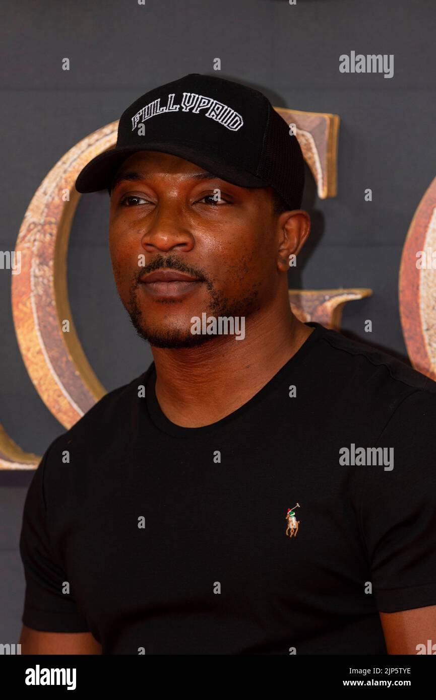 London, UK. 15 August 2022. Actor Ashley Walters attends the Sky Group ...