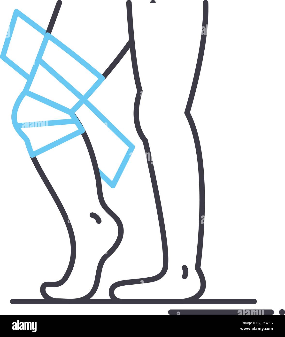 clay wrap spa treatment line icon, outline symbol, vector illustration ...