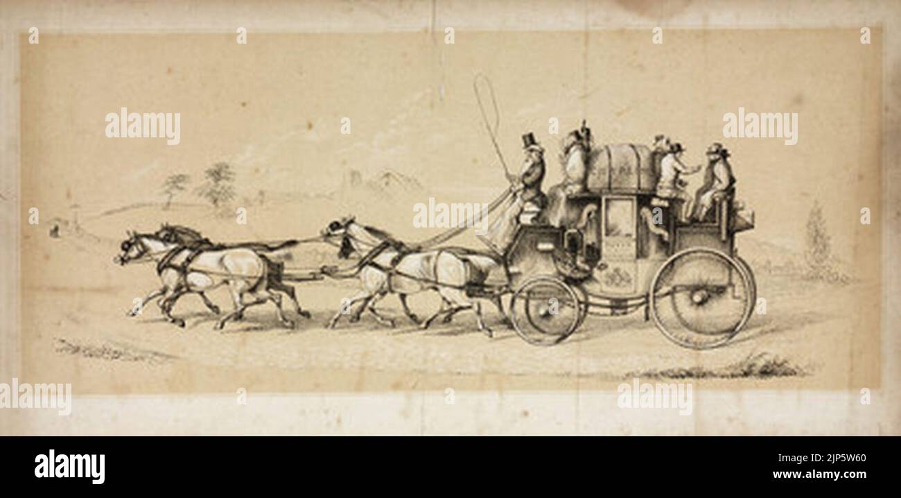The London to Dover Coach, 1750-1890 Stock Photo - Alamy
