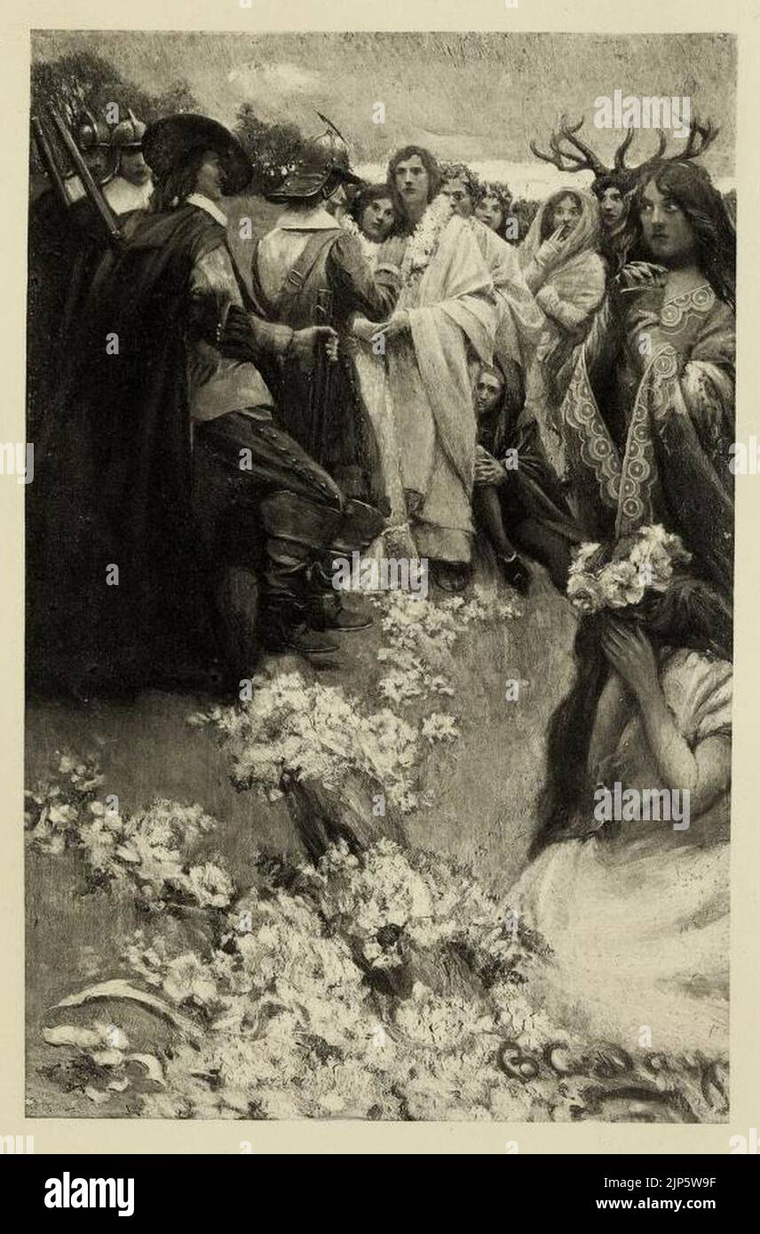 The Lord and Lady of the May Stock Photo - Alamy