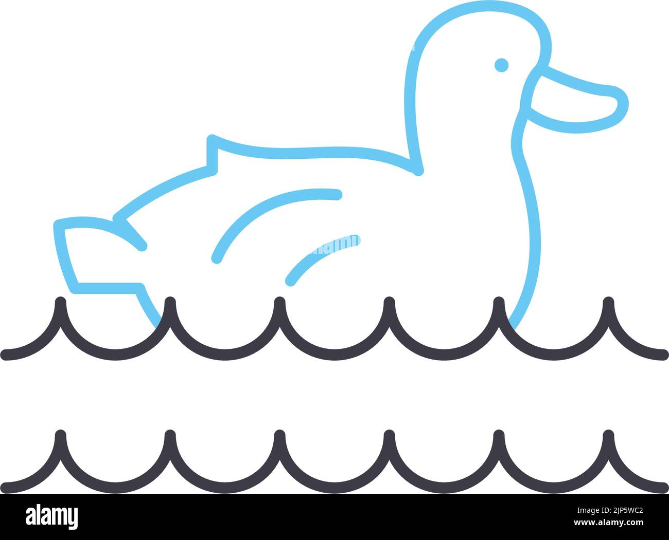 Cute duck toy icon vector hi-res stock photography and images - Alamy