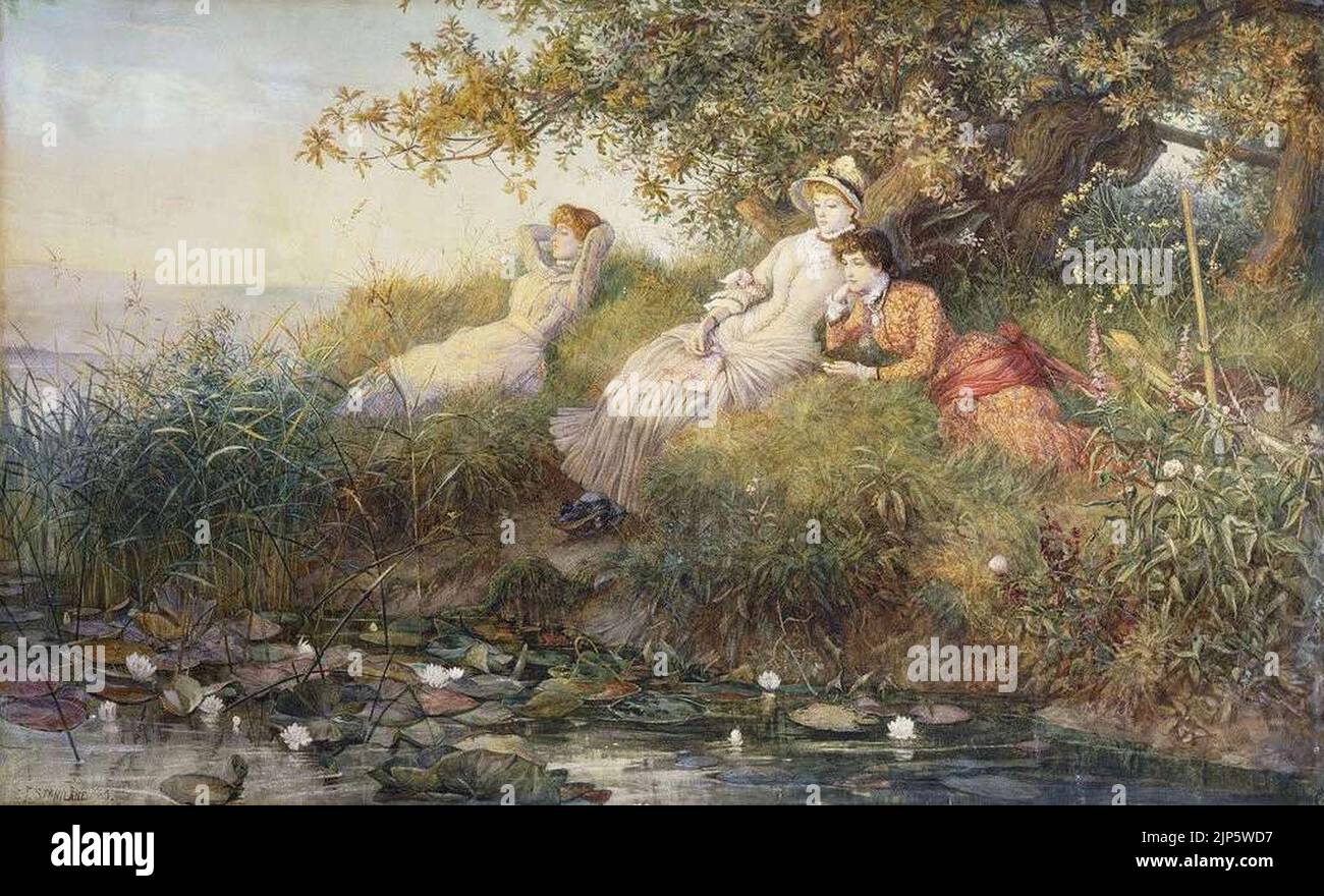 The Lotus Eaters-Charles Joseph Staniland Stock Photo - Alamy