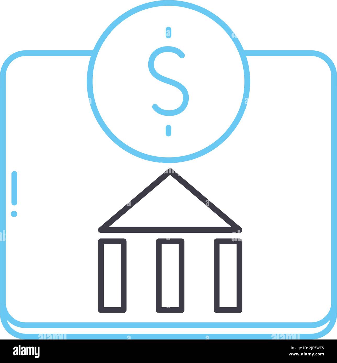 digital banking line icon, outline symbol, vector illustration, concept ...