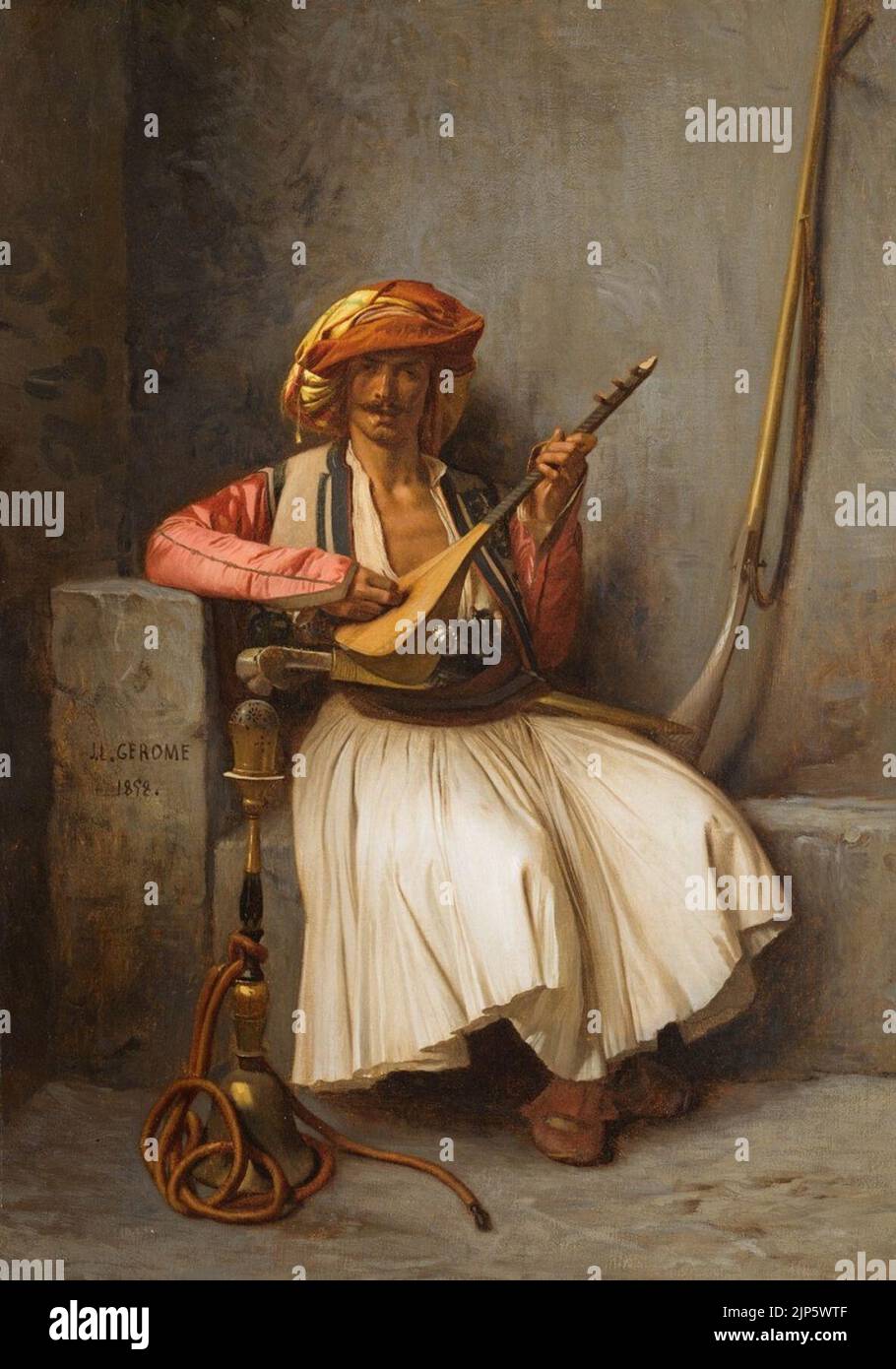 The Lute Player Stock Photo - Alamy