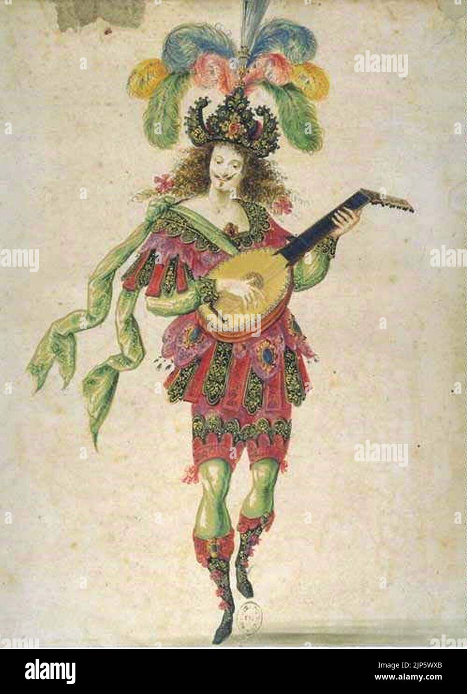 The Lute player (from Ballet de la nuit Stock Photo - Alamy
