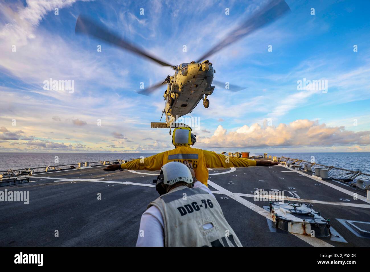 PHILIPPINE SEA (Aug 4, 2022) An MH-60S Sea Hawk attached to Helicopter ...